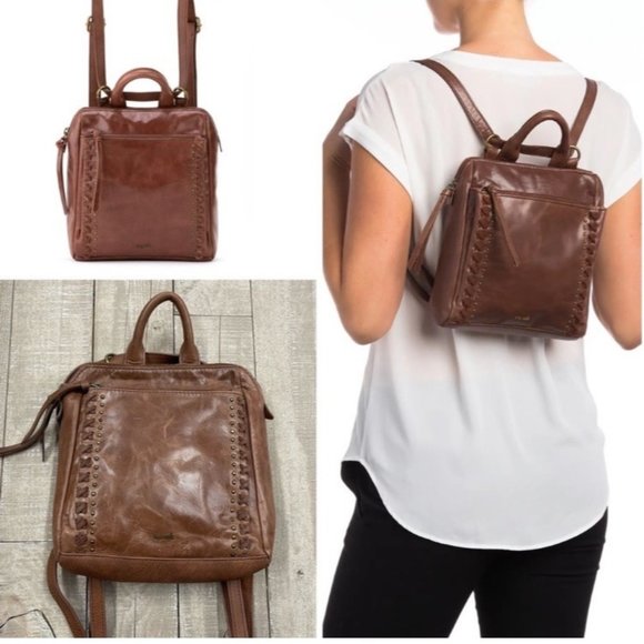 The Sak | Bags | The Sak Loyola Convertible Mini Leather Backpack Brown ...